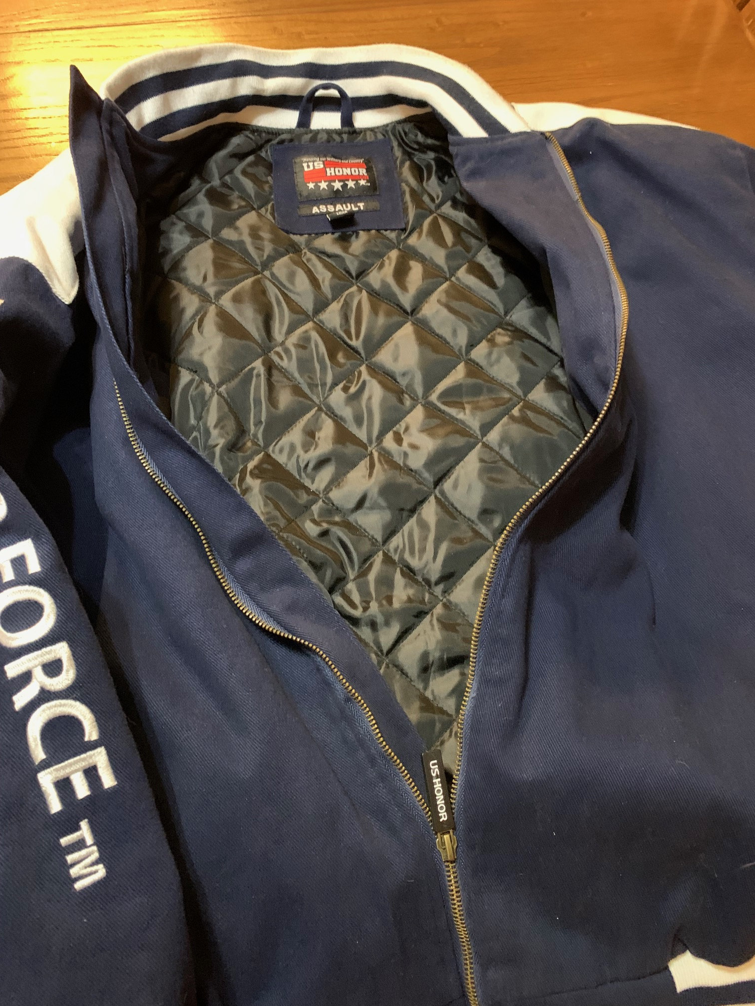 US Honor Assault Jacket Navy Blue and White US Air Force XL Free ...