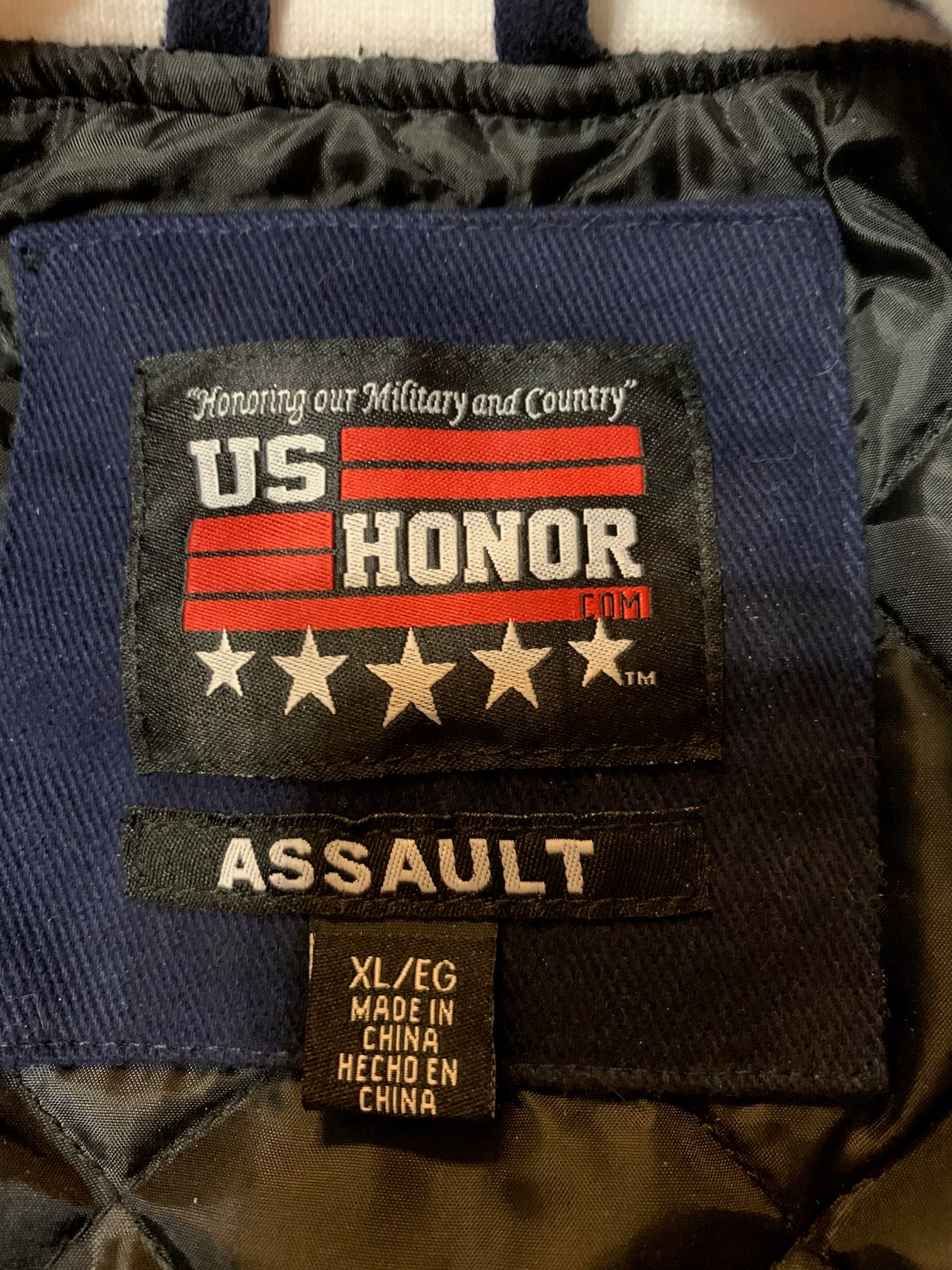 US Honor Assault Jacket Navy Blue and White US Air Force XL Free ...