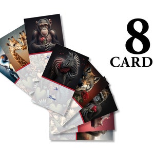 Printable Valentine's Day Cards With Zoo Animals! 8 Printable ...