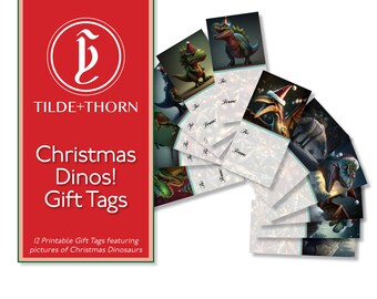 Pack of 10 Dinosaurs Themed Kraft Gift Tags With Twine for Birthday ...