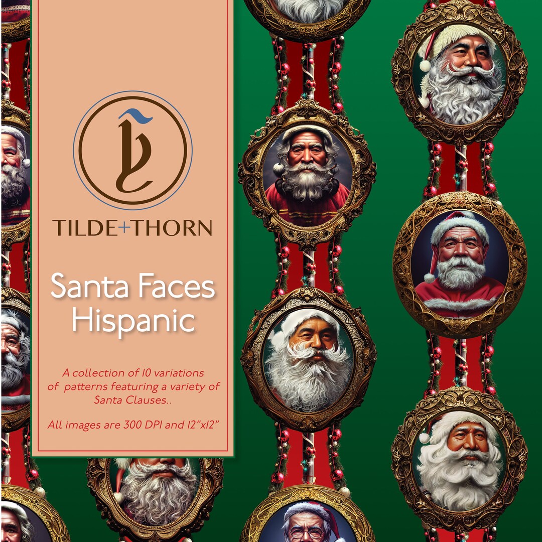 Faces of Santa – Hispanic Santa - Etsy