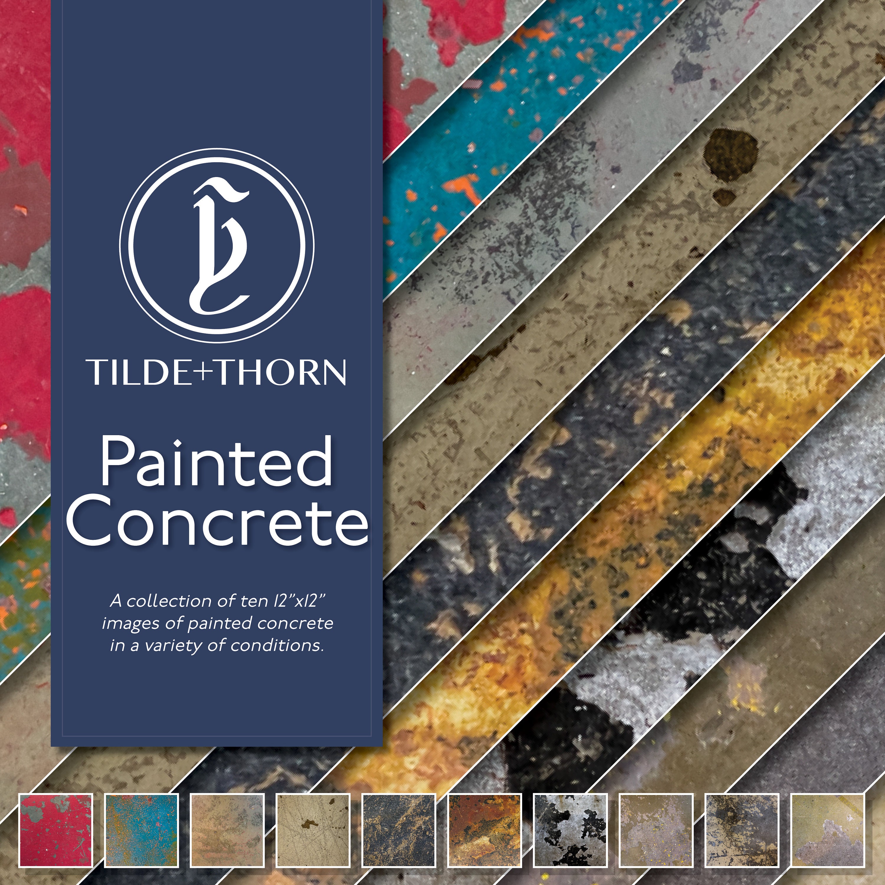 Painted Cement! A Collection of Printable Paper - Etsy