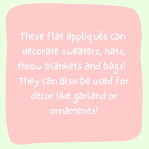 6 Kawaii Characters | Crochet Appliqué Pattern - Etsy