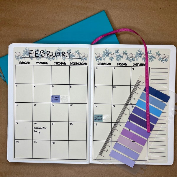 Bullet Journal Stickers Calendar - Etsy