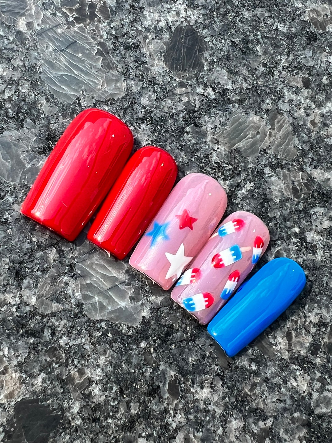 Fourth of July Rocket Popsicle Set Fourth of July Inspired Set - Etsy