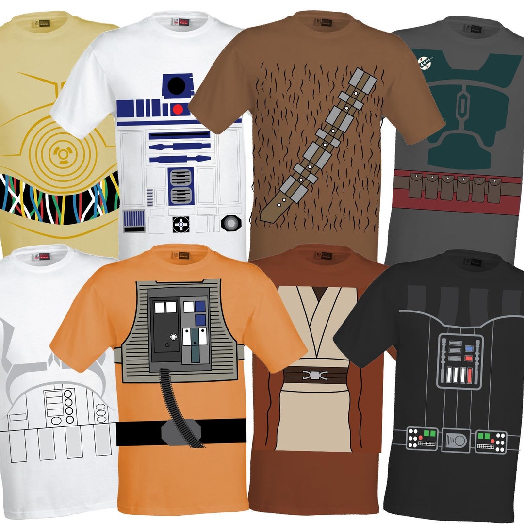 Star Wars Costume Shirts 8 Piece Set Digital Cut Files - Design ...