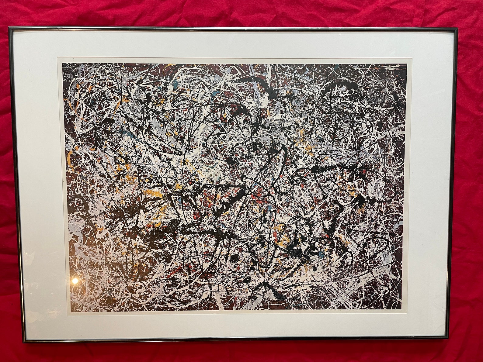 Jackson Pollock “mural” Vintage Lithograph by Shorewood Reproductions ...
