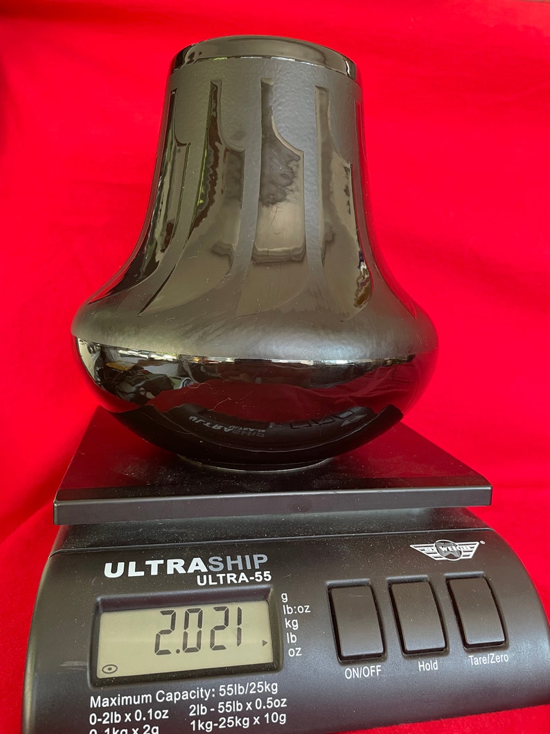 Santa Clara Native American Pueblo Style Black Pottery Vase - Etsy