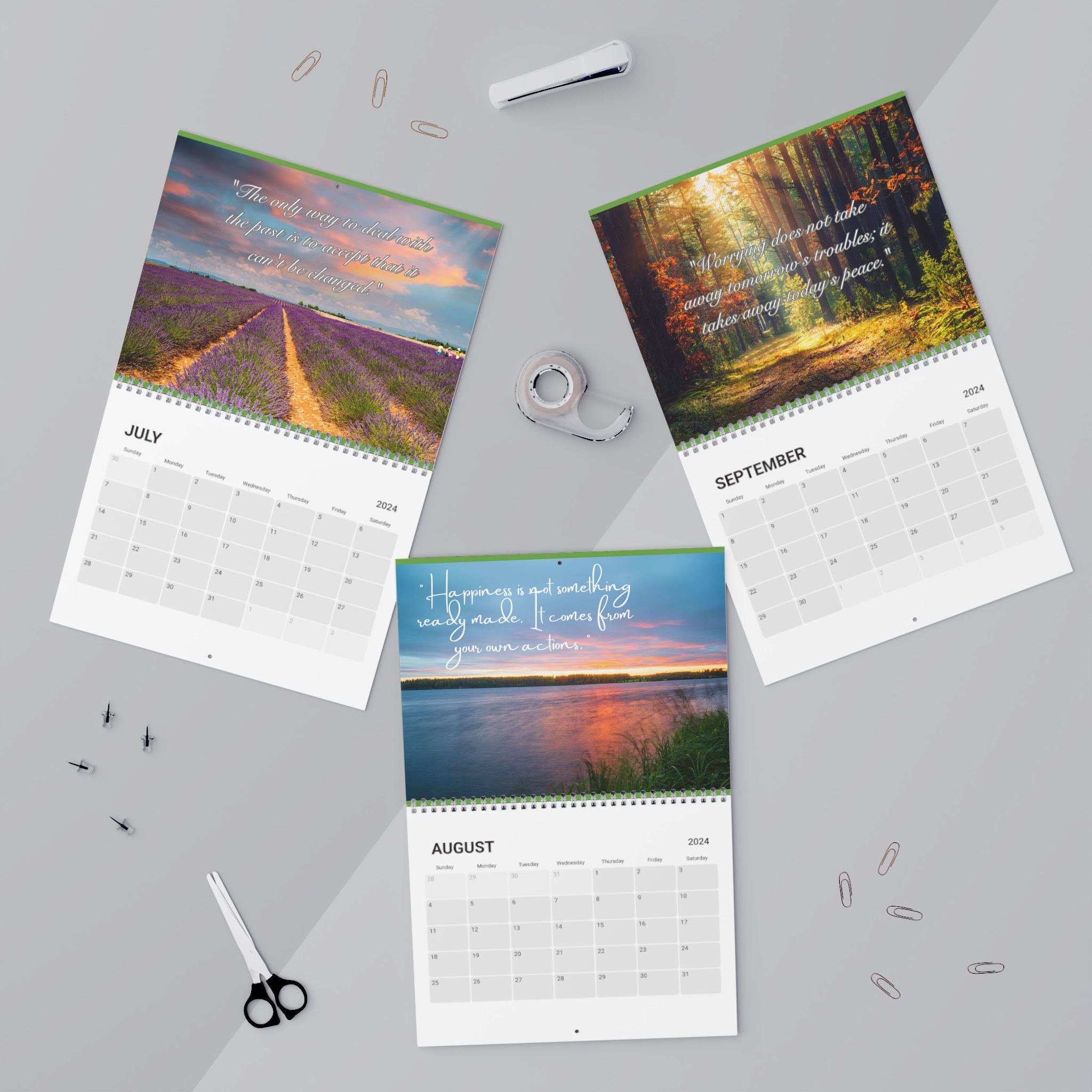 Holistic Mental Health 2024 Calendar Inspirational Quotes Anxiety ...