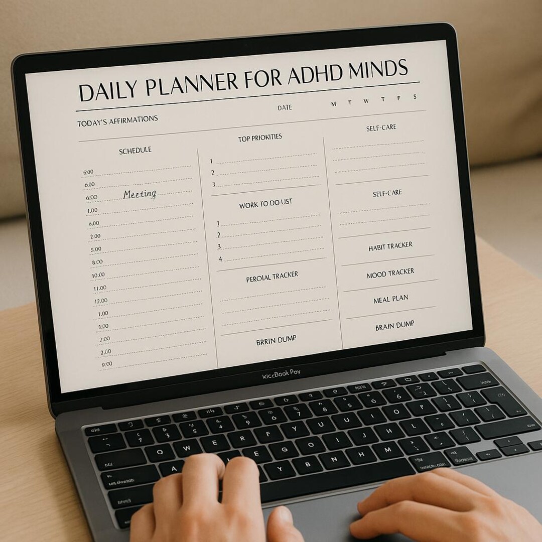 ADHD Daily Planner Printable | Neurodivergent Organizer PDF | Focus ...