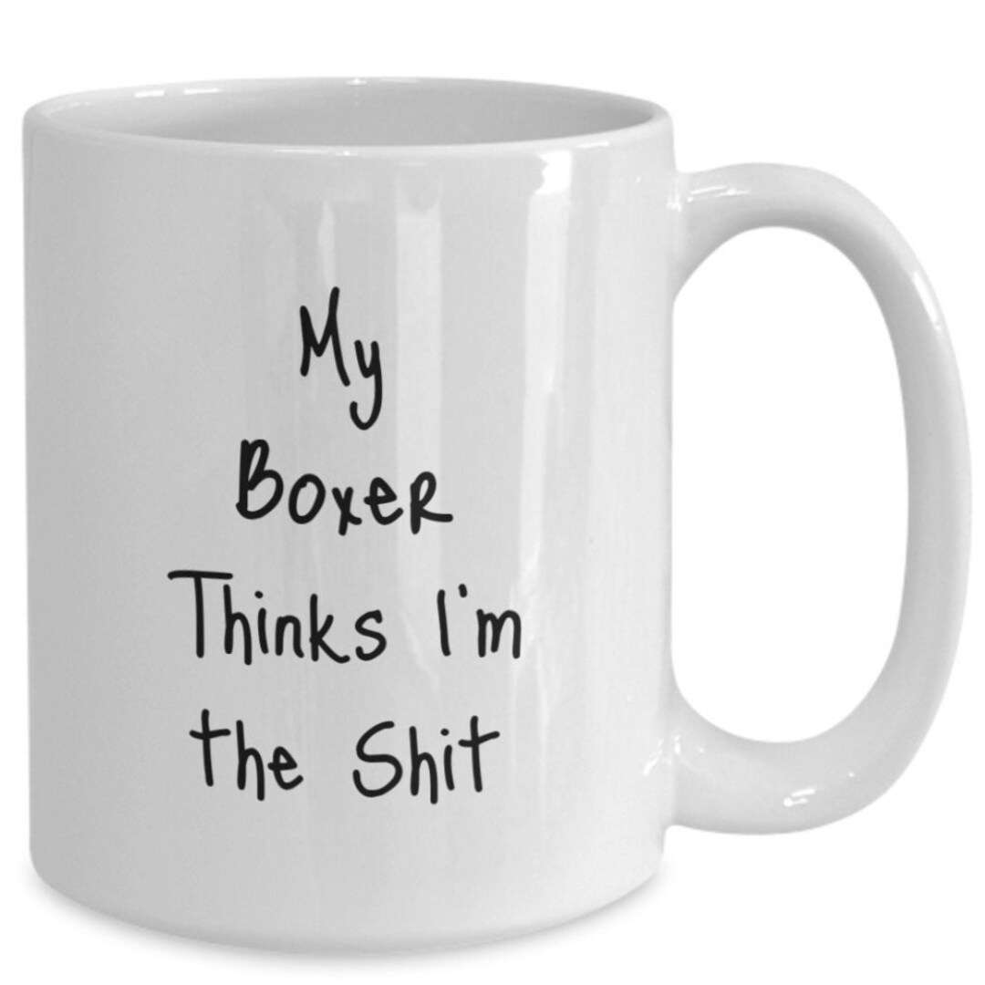 Boxer Mug, Funny Boxer Coffee Cup, Gifts for Dog Dad, Gifts for Dog Mom ...