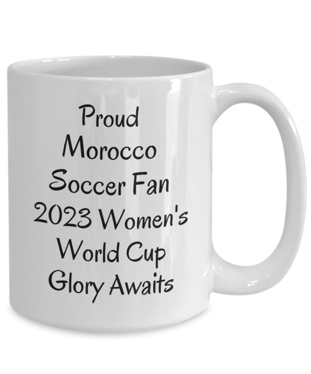 Morocco Soccer Fan Mug, Women's 2023 World Cup, Gift for Soccer Fan ...