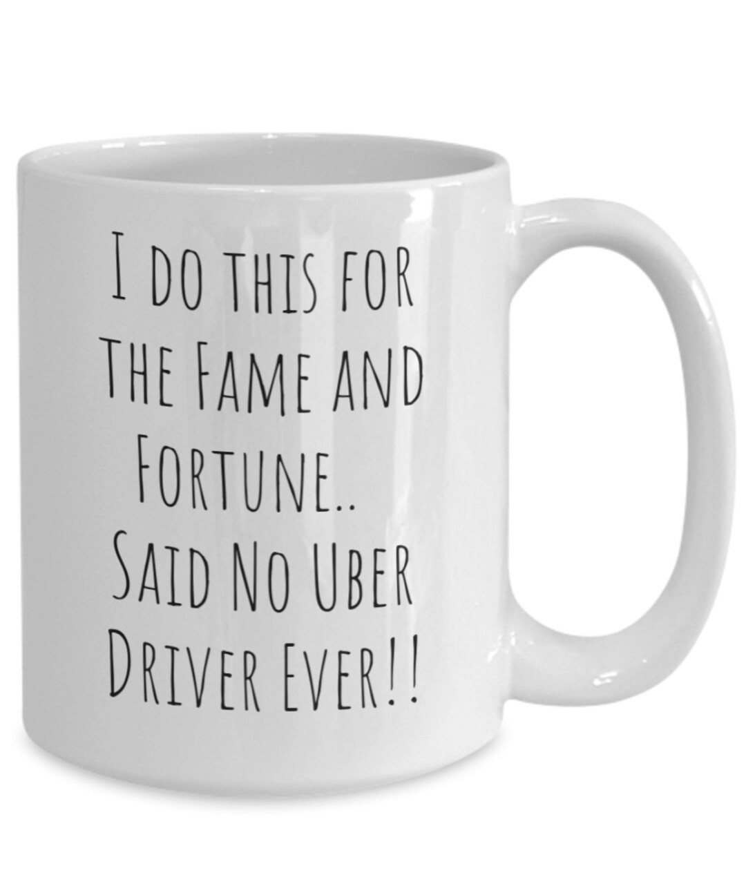 Uber Driver Mug, Funny Uber Driver Coffee Cup, Sarcastic Gift, Present ...