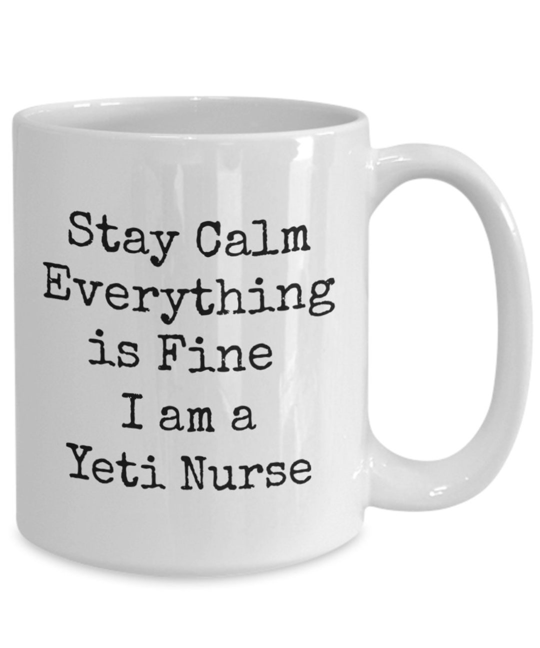 Yeti Nurse Mug, Funny Yeti Nurse Coffee Cup, Gift for Yeti Nurse ...