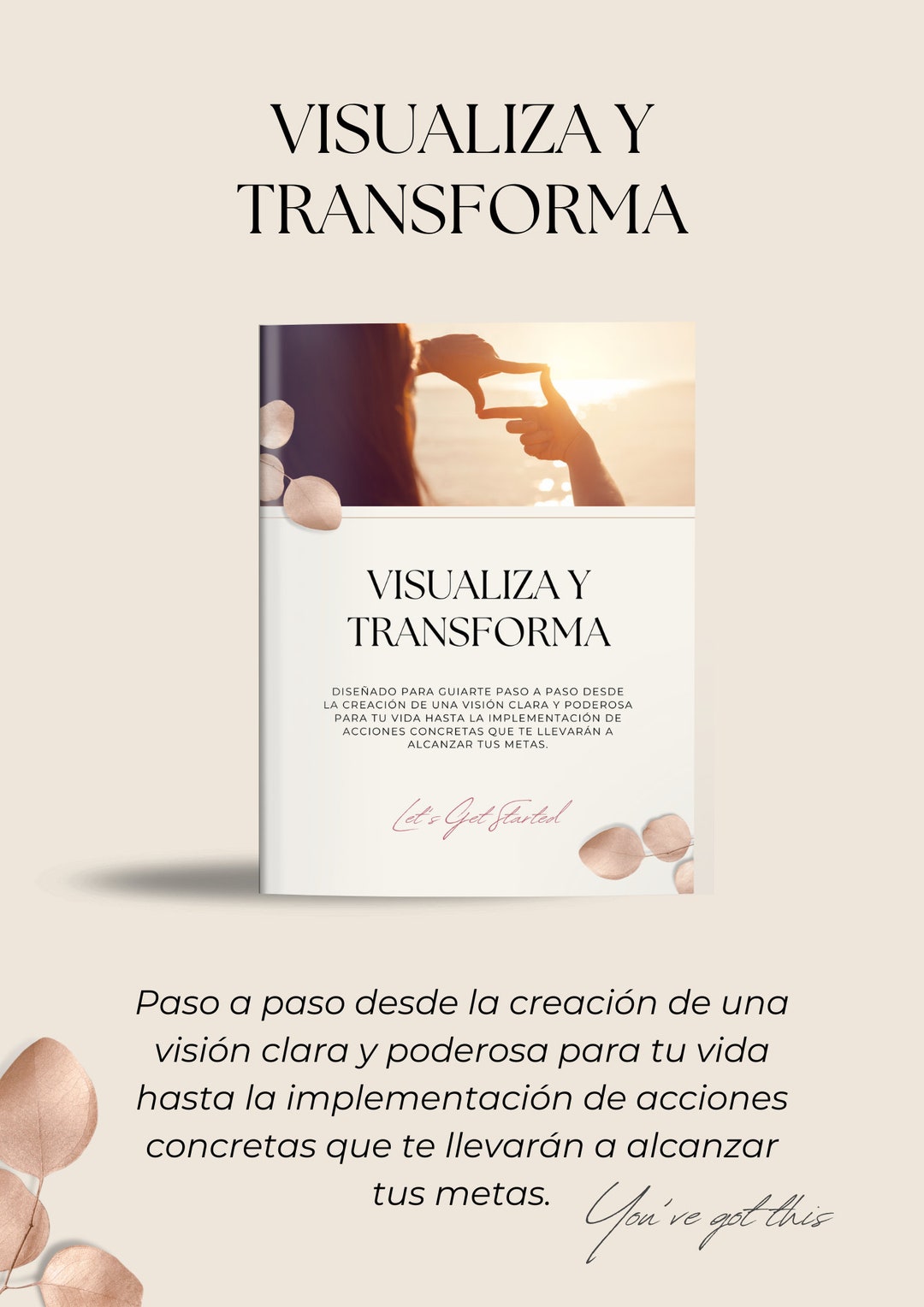 Visualiza Y Transforma, E-book, Define Tu Vision Y Metas, Seguimiento a ...