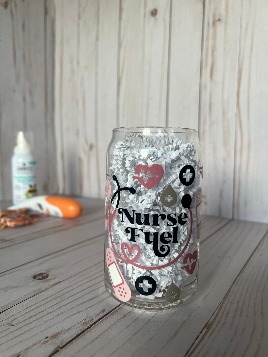 Nurse Fuel Glass Cup Nurse Gift Nurse Life School Nurse - Etsy