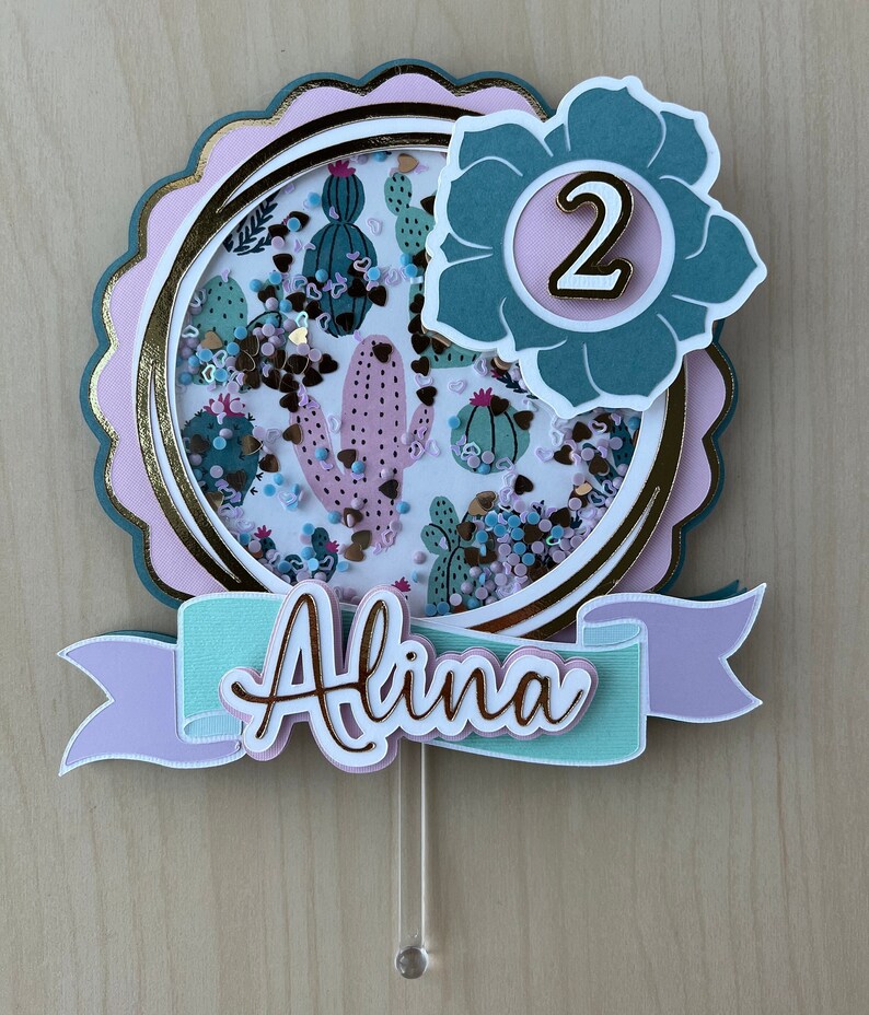 Cactus Cake Topper Cactus Birthday Theme Cactus Baby - Etsy