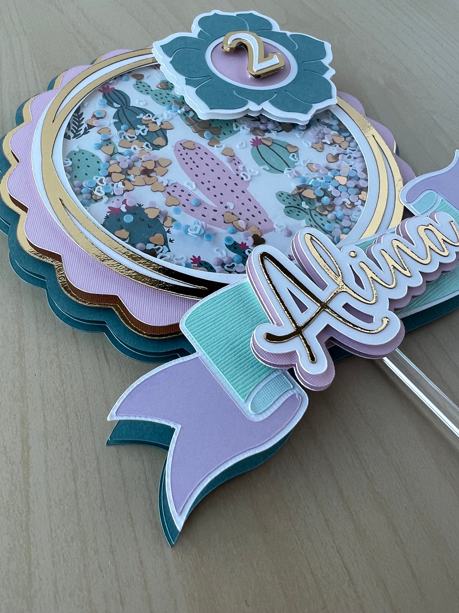 Cactus Cake Topper Cactus Birthday Theme Cactus Baby - Etsy