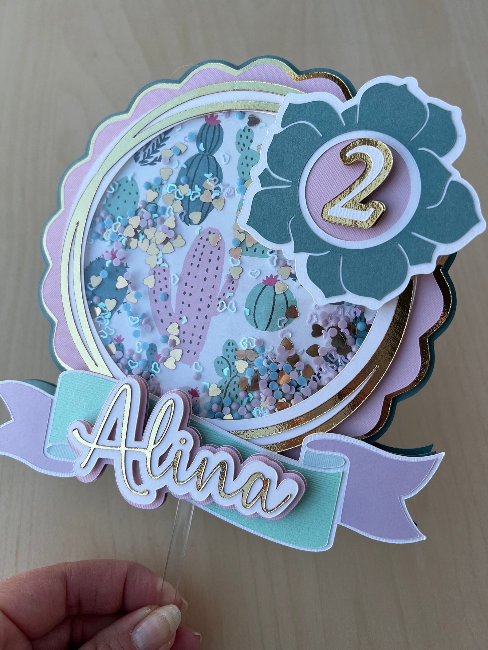 Cactus Cake Topper Cactus Birthday Theme Cactus Baby - Etsy