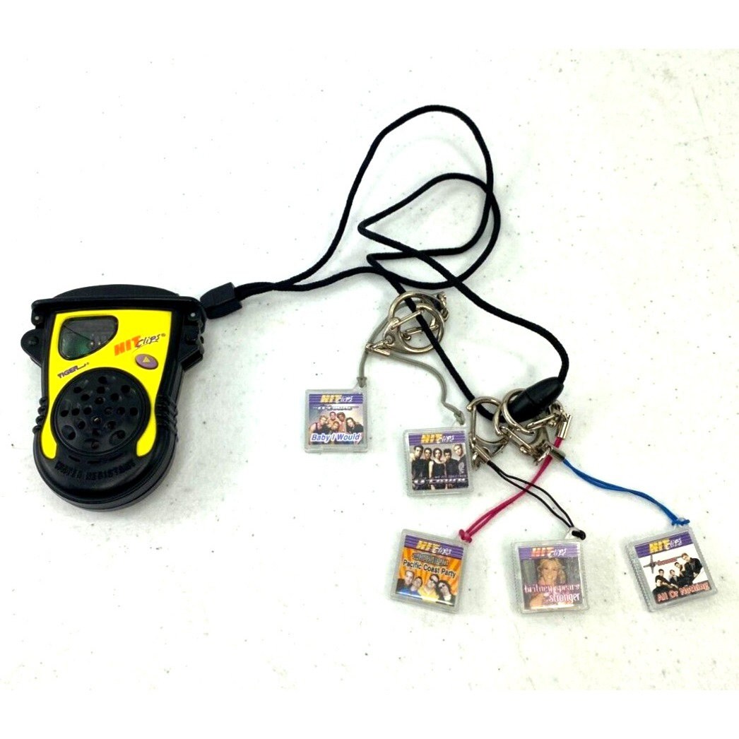 Vtg Tiger Electronics Hit Clips Player W Lot of 5 O Town Britney Spears ...