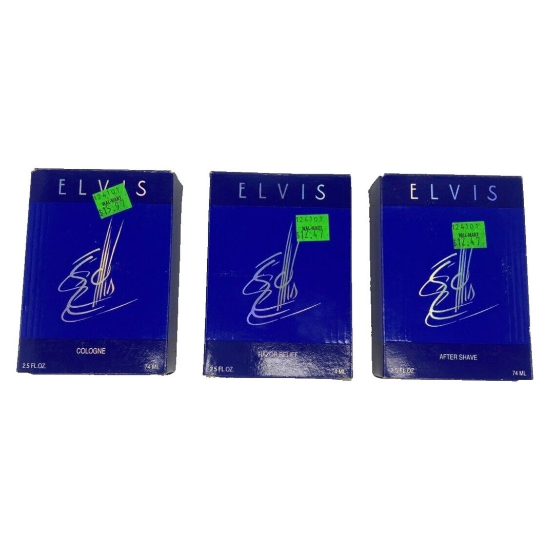 Vtg 1991 ELVIS Presley Cologne 2.5 FL OZ 74ML With After Shave and ...