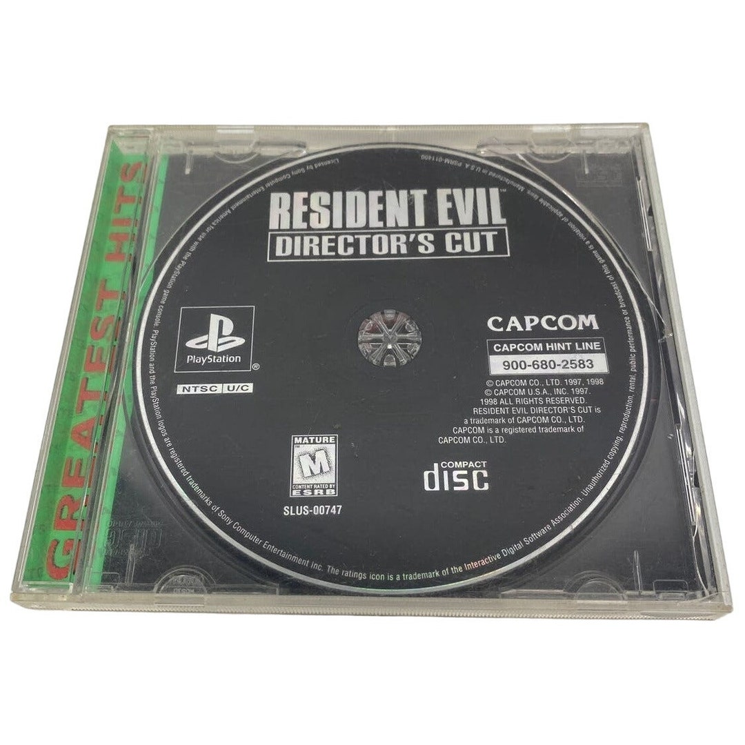 Resident Evil Directors Cut Sony Playstation 1 1998 PS1 Greatest Hits ...