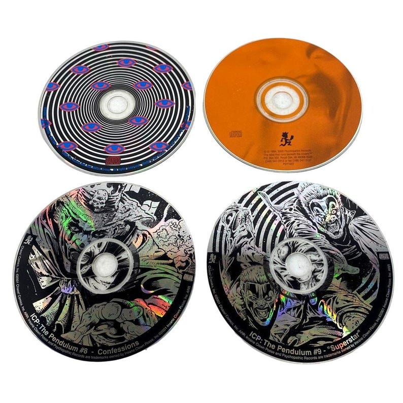 Insane Clown Posse ICP CD Lot of 4 Bizaar Terror Wheel Pendulum 8 9 ...