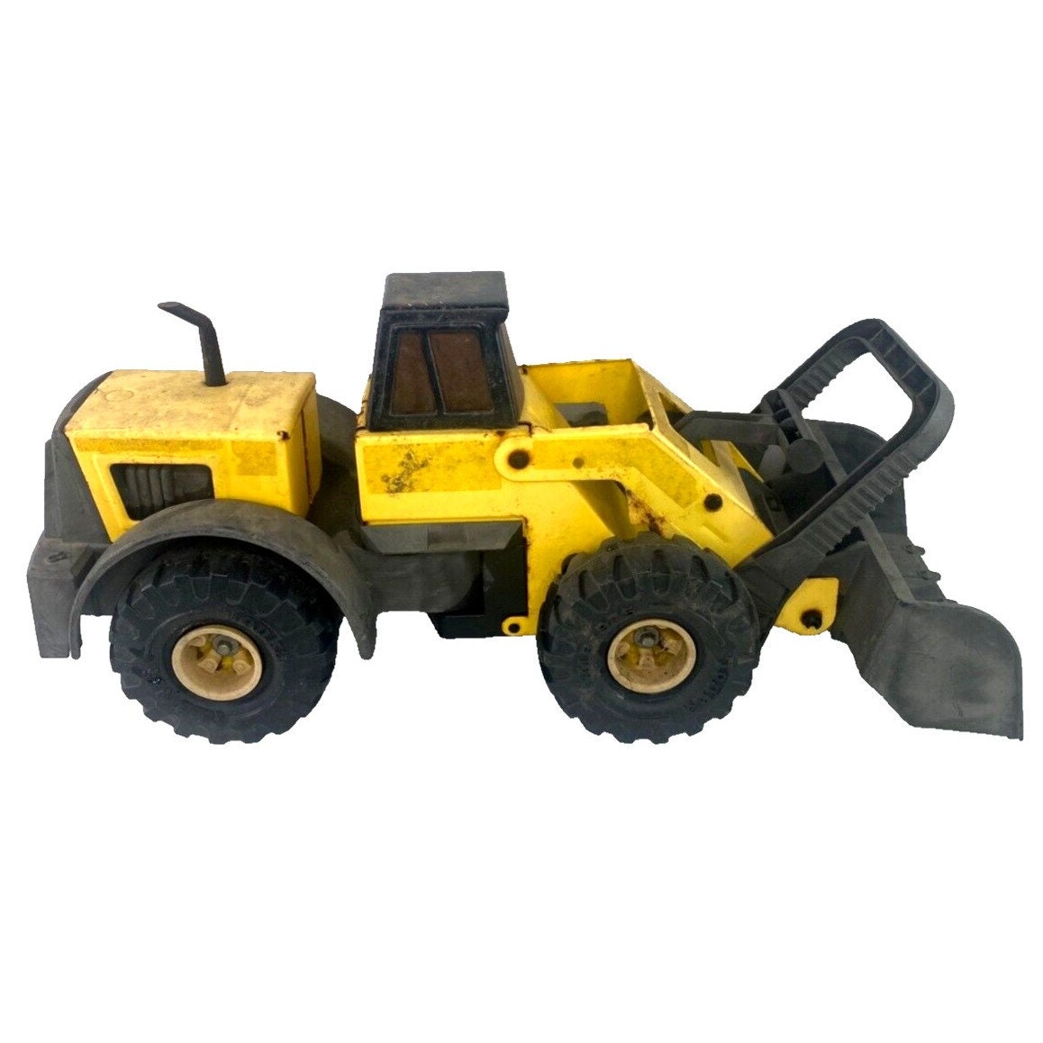 Vintage Mighty Tonka Front End Loader Yellow Turbo Diesel Rusted Steel ...