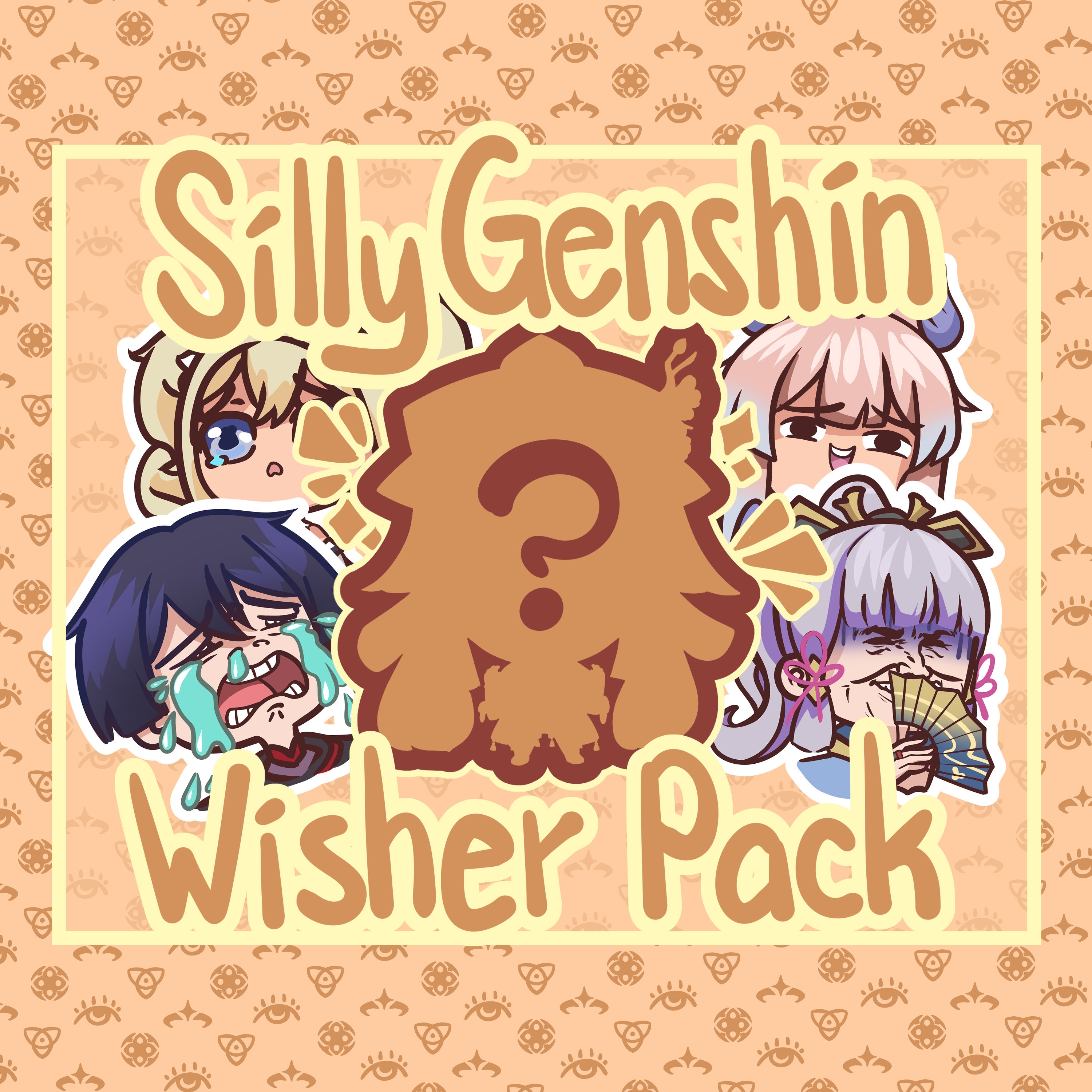 Silly Genshin Wisher Sticker Pack gacha - Etsy