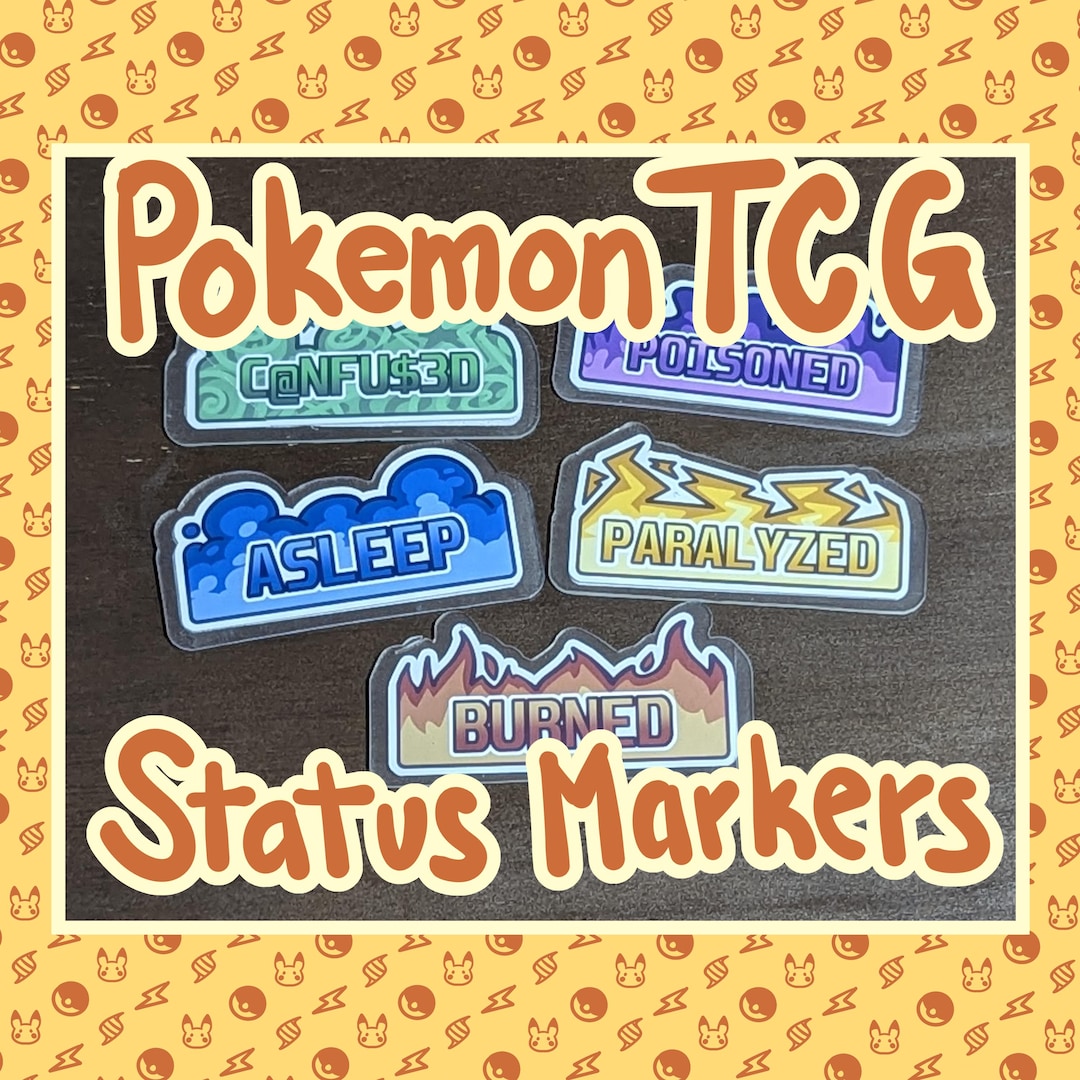 PTCG Status Condition Markers - Etsy