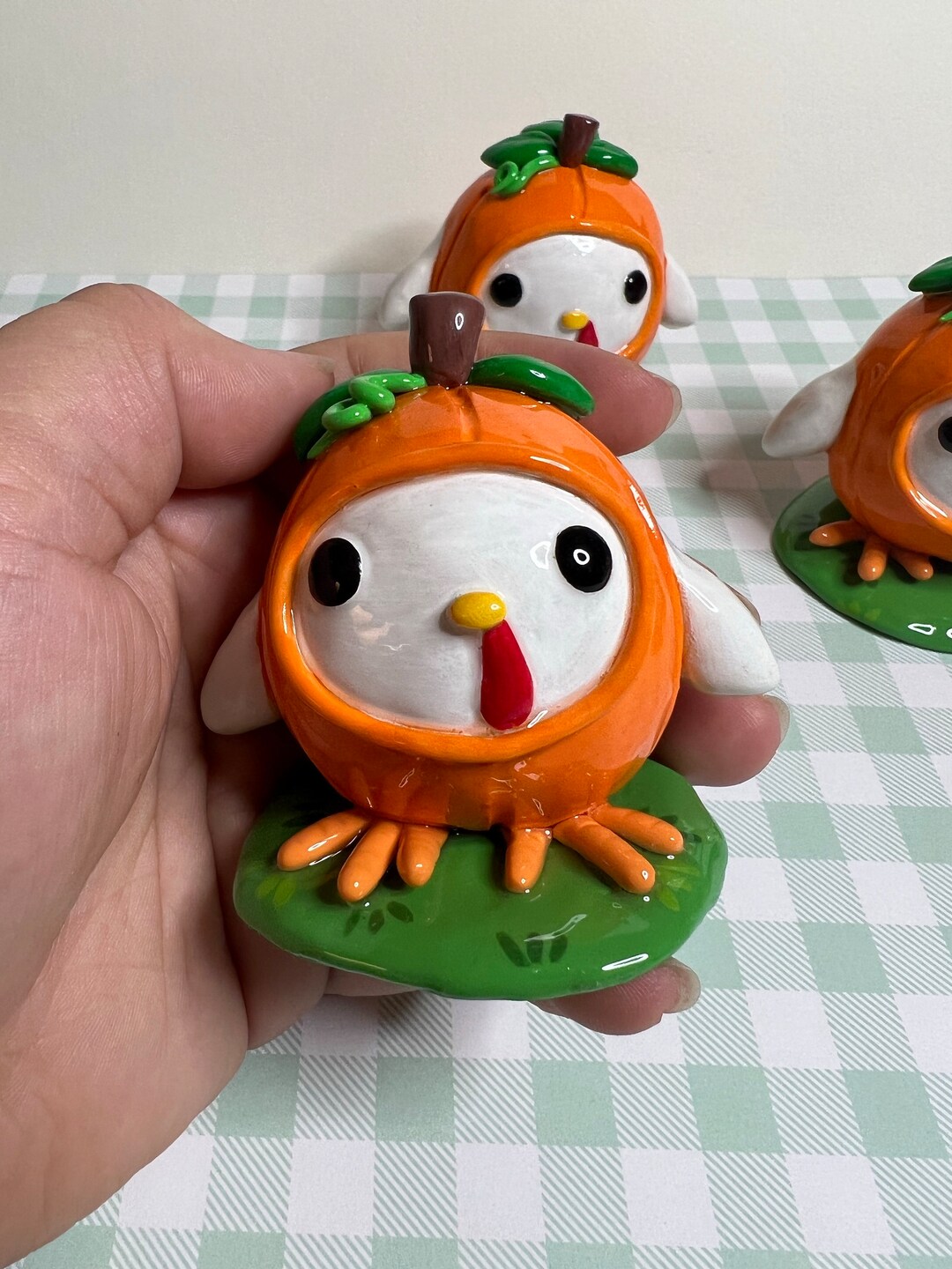 Cute Handmade Clay Desk Buddy/friend Figure Yolkie's Disguises Series ...