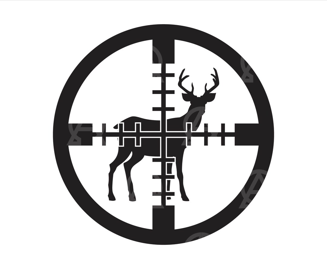 Deer Hunt Svg, Deer Scope Cut File, Deer Scope Svg, Target Practice Svg ...