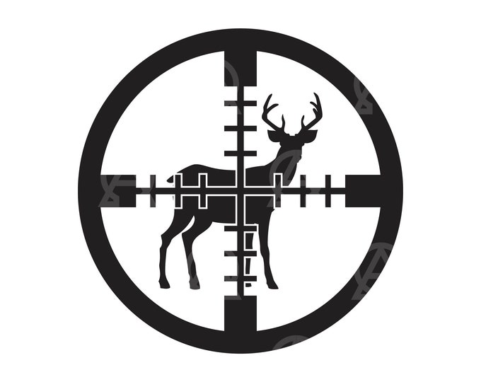 Deer Scope SVG, Deer Svg, Deer Clipart, Hunting Svg, Hunting Clipart ...