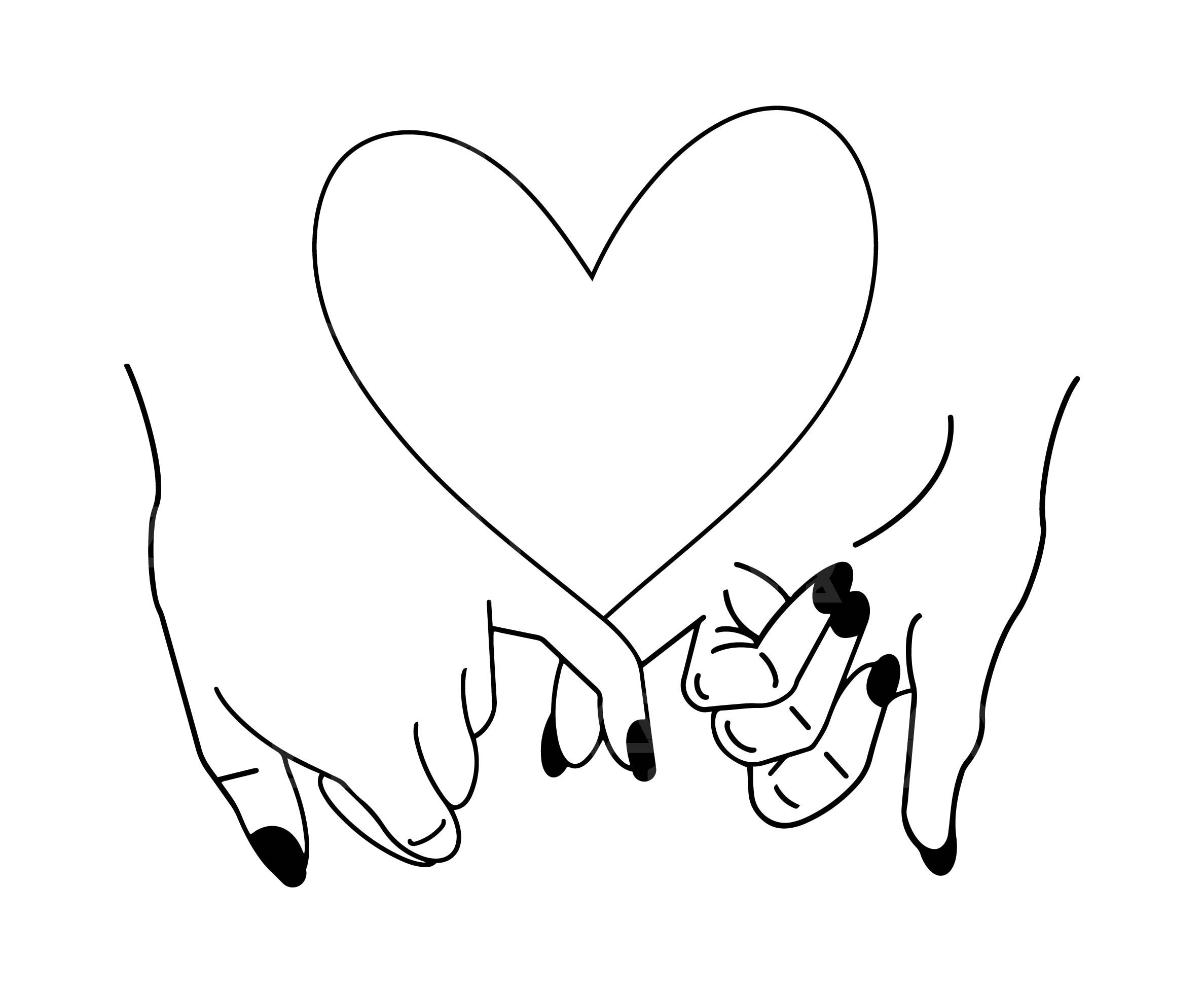 Pinky Promise Svg, Love Hands Svg, Pinky Promise Cut File, Couple Hands Svg, Friendship Svg ...