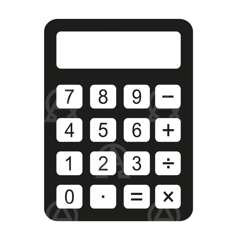 Calculator Svg - Etsy