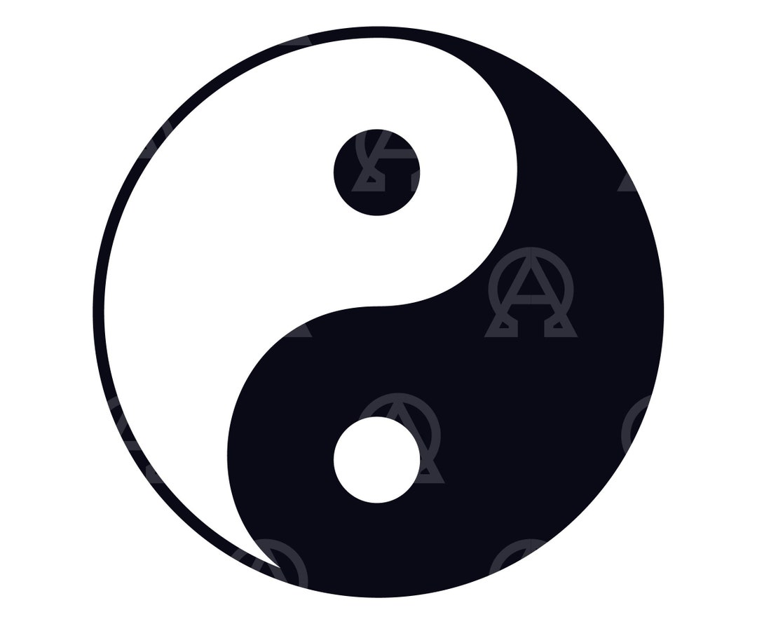 Yin Yang Symbol Svg, Yin Yang Symbol Cut File, Meditation Svg ...