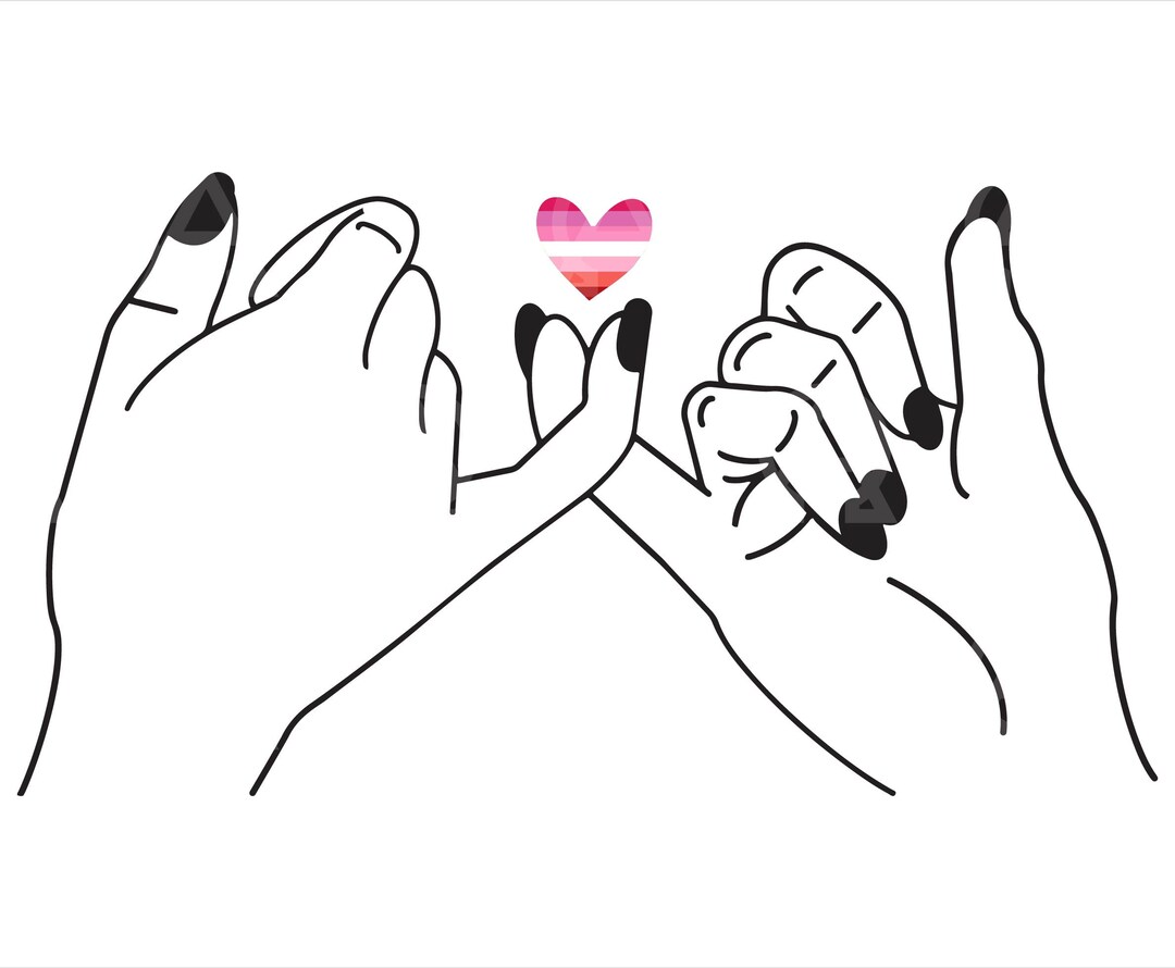 Pinky Promise Svg, Pinky Promise Cut File, Lesbian Flag,lgbt Pride ...