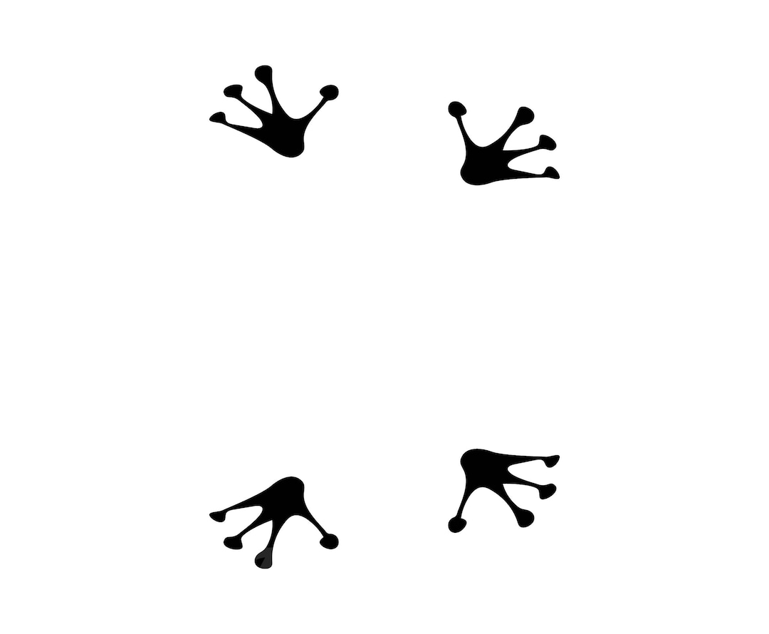 Frog Footprint Svg, Frog Footprint Cut File, Frog Footstep Svg, Foot ...