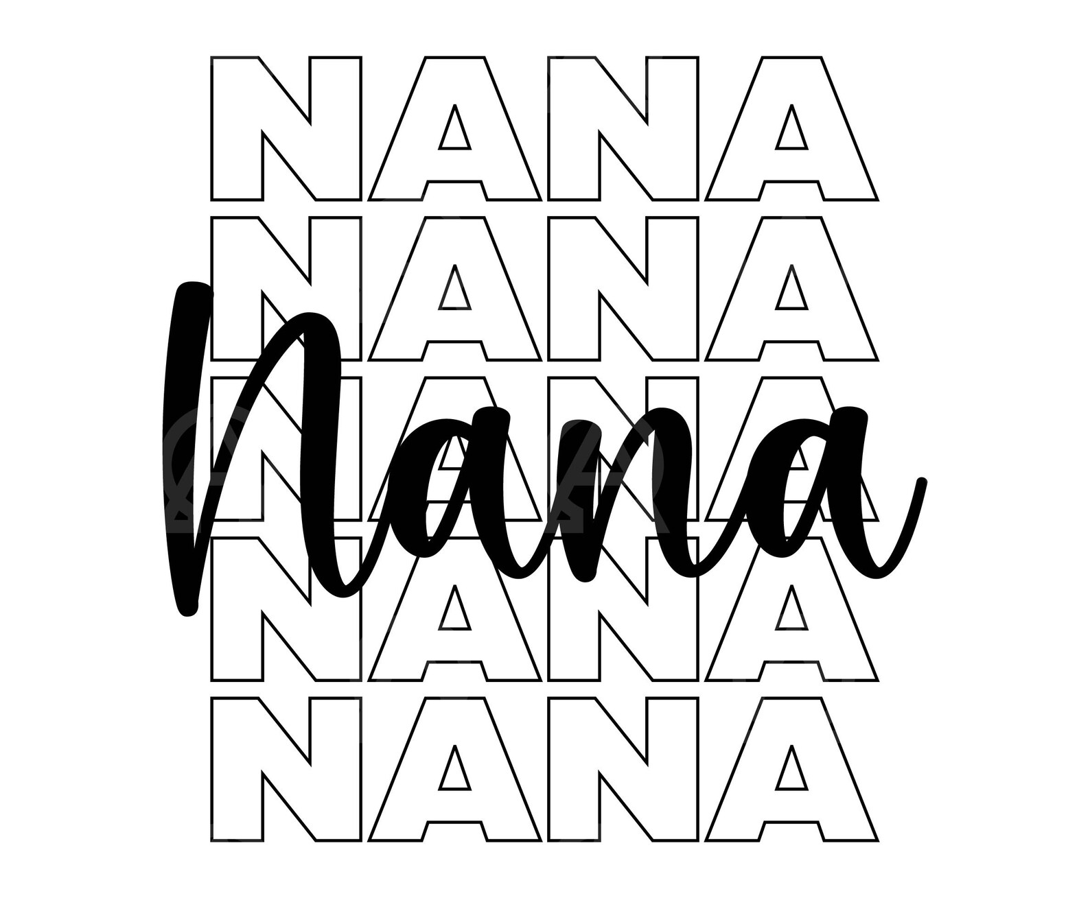 Nana Svg,png, PDF, Nana Shirt Svg, Grandma Svg, Gigi Png, Grandmother ...