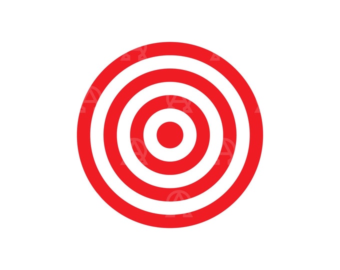 Target Svg, Bullseye Svg. Vector Cut File for Cricut, Silhouette, Pdf ...