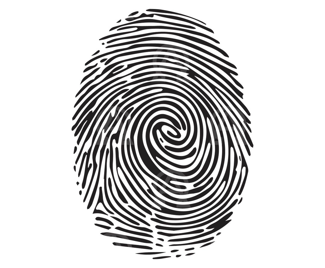 Fingerprint Svg, Fingerprint Cut File, Thumbprint Svg, Thumb Print ...