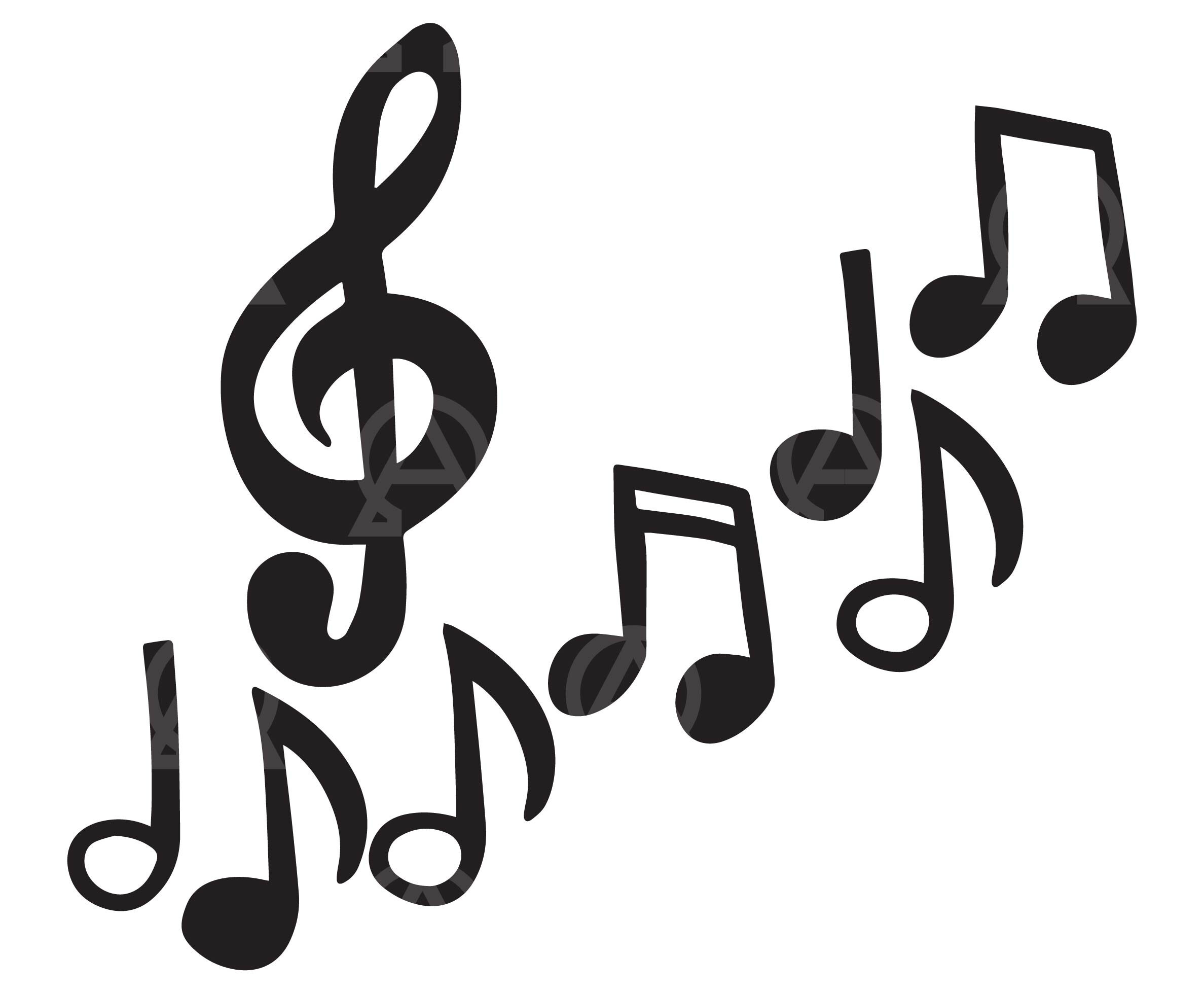 Music Notes Svg Music Notes Cut File Music Notes Clipart - Etsy