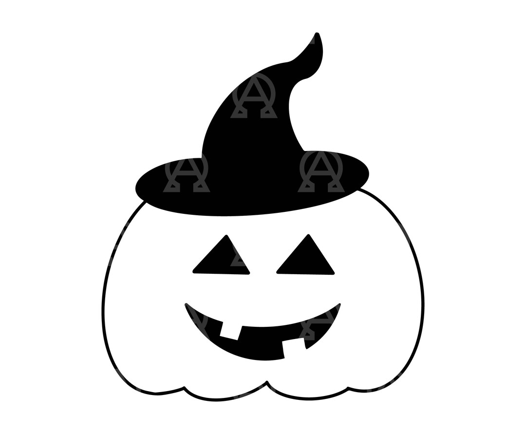 Pumpkin Svg, Witch Hat Svg, Halloween, Pumpkin Cut File, Pumpkin Png ...