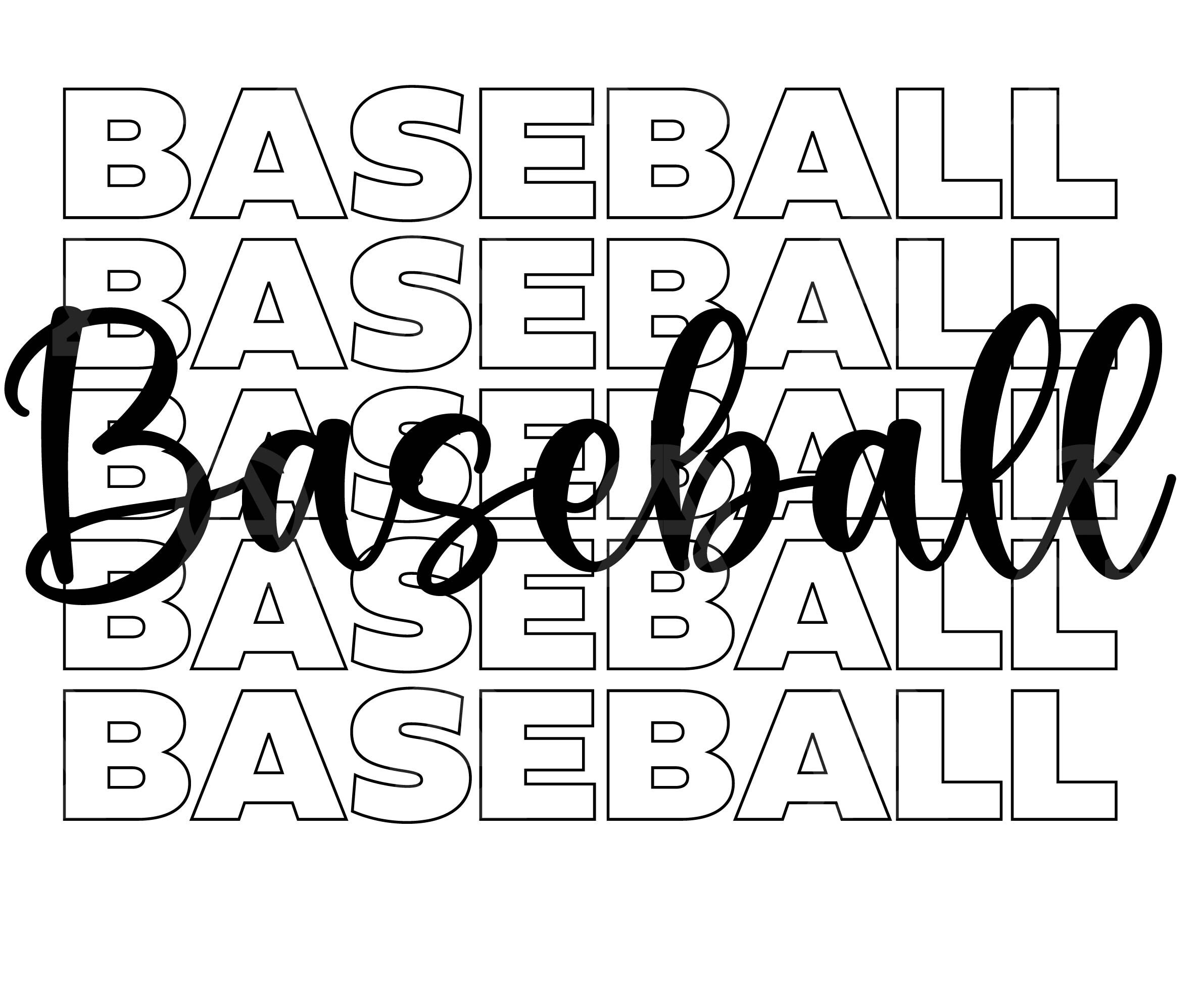 Baseball Svg, PNG, PDF, Baseball Shirt Png, Baseball Team Svg, Baseball ...