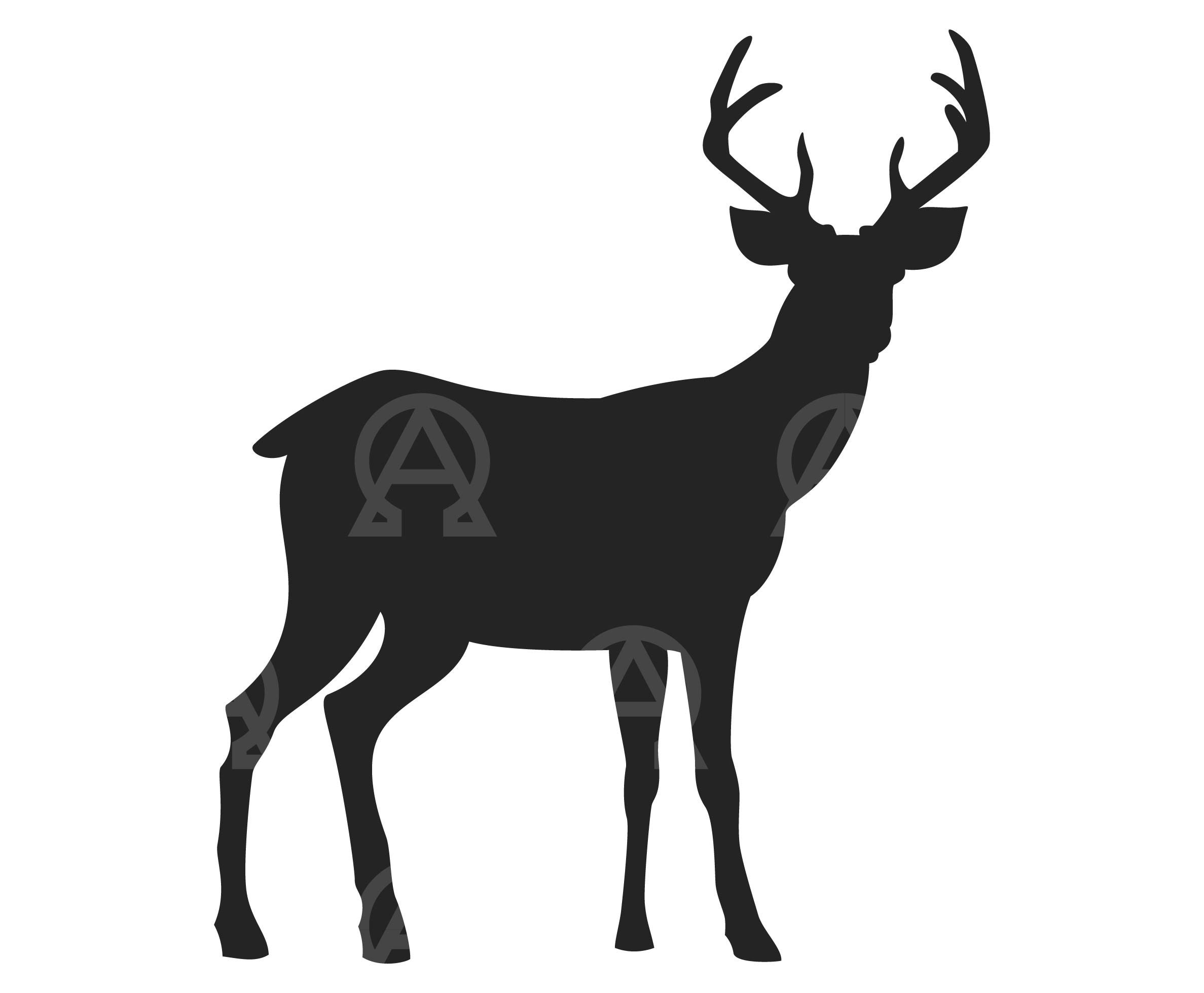 Deer Shape Svg, Deer Shape Cut File, Deer Svg, Deer Shape Silhouette ...