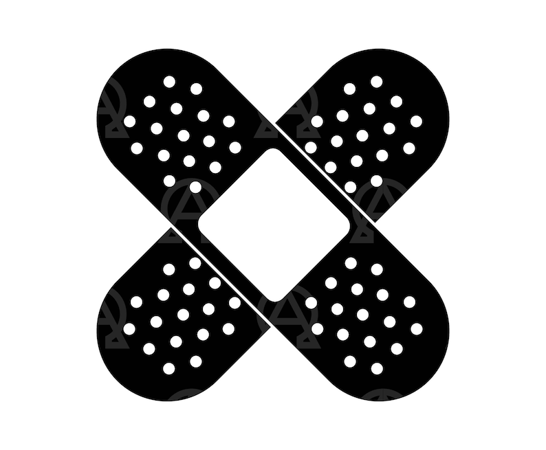Bandaid Svg, Bandage Svg, Bandage Silhouette, Bandage Cut File, Band ...