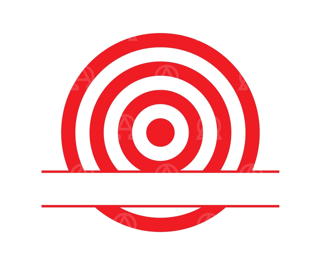 Target Monogram Svg, Target Monogram Cut File, Bullseye Svg, Shooting ...