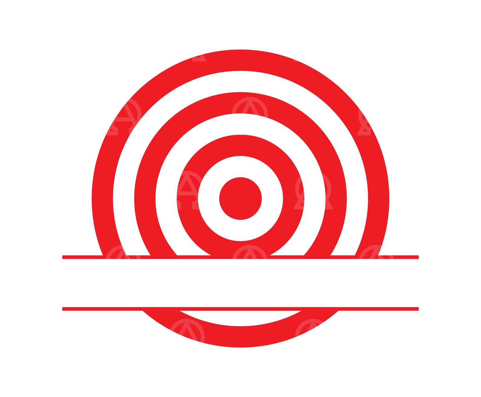 Target Monogram Svg, Target Monogram Cut File, Bullseye Svg, Shooting ...