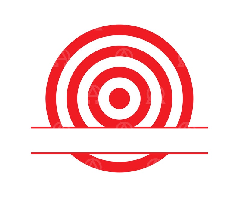 Target Monogram Svg, Target Monogram Cut File, Bullseye Svg, Shooting ...