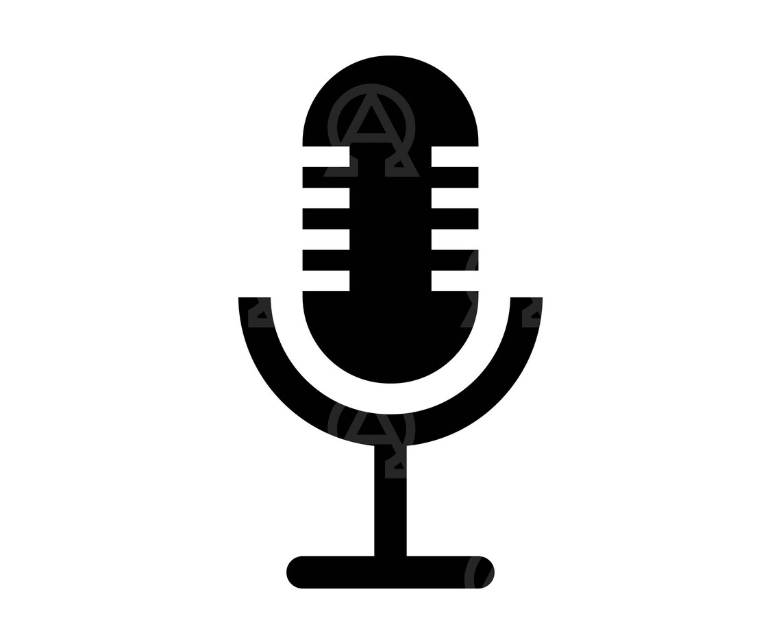 Studio Microphone Svg, Microphone Cut File, Retro Microphone, Radio ...